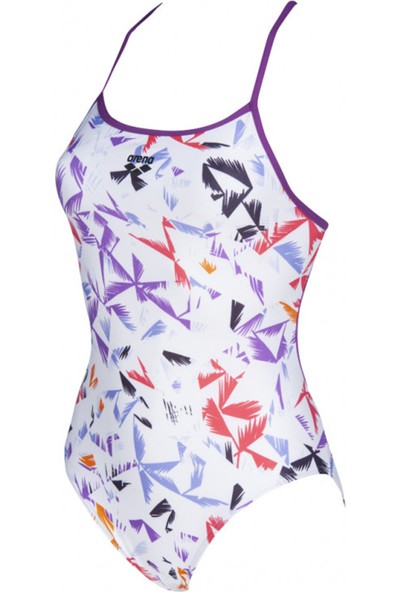 Arena W Multicolor Palms Accellerate Back One Piece Kadın Çok Renkli Yüzücü Mayo 002833910