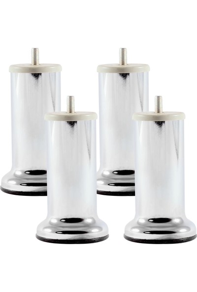 Adem Koç Baza Ayağı Koltuk Ayağı Kanepe Ayağı Mobilya Ayağı Krom 12 cm (4 Adet) Adem Koç Baza Ayağı Koltuk Ayağı Kanepe Ayağı Mobilya Ayağı Krom 12 cm (4 Adet)