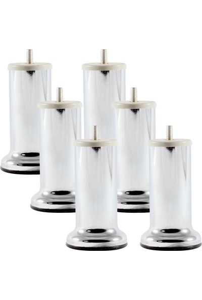 Adem Koç Baza Ayağı Koltuk Ayağı Kanepe Ayağı Mobilya Ayağı Krom 12 cm (6 Adet) Adem Koç Baza Ayağı Koltuk Ayağı Kanepe Ayağı Mobilya Ayağı Krom 12 cm (6 Adet)