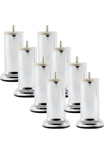 Adem Koç Baza Ayağı Koltuk Ayağı Kanepe Ayağı Mobilya Ayağı Krom 12 cm (8 Adet) Adem Koç Baza Ayağı Koltuk Ayağı Kanepe Ayağı Mobilya Ayağı Krom 12 cm (8 Adet)