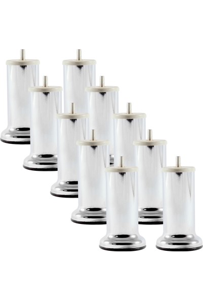 Adem Koç Baza Ayağı Koltuk Ayağı Kanepe Ayağı Mobilya Ayağı Krom 12 cm (10 Adet) Adem Koç Baza Ayağı Koltuk Ayağı Kanepe Ayağı Mobilya Ayağı Krom 12 cm (10 Adet)