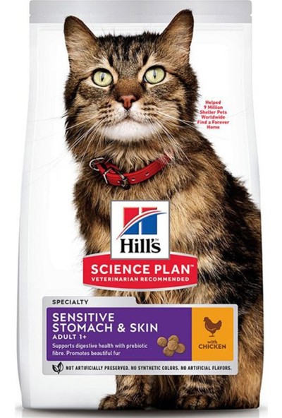 Hills Sensitive Hassas Deri & Mideli Tavuklu Yetişkin Kedi Maması 1,5 kg Hills Sensitive Hassas Deri & Mideli Tavuklu Yetişkin Kedi Maması 1,5 kg
