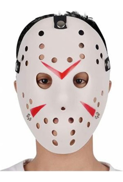 Ufuk Şaka Oyunları Merkezi Beyaz Renk Hokey Jason Hannibal Maskesi Ufuk Şaka Oyunları Merkezi Beyaz Renk Hokey Jason Hannibal Maskesi