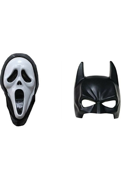 Ufuk Şaka Oyunları Merkezi Limitless Trade Karnaval Parti Cadılar Bayramı 2'li Batman ve Çığlık Maskesi Ufuk Şaka Oyunları Merkezi Limitless Trade Karnaval Parti Cadılar Bayramı 2'li Batman ve Çığlık Maskesi