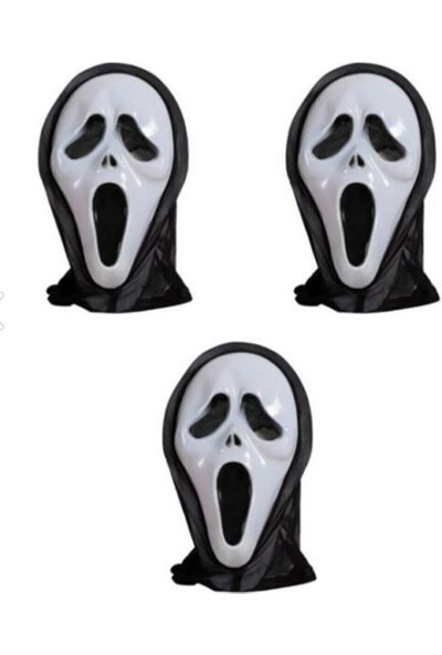 Ufuk Şaka Oyunları Merkezi 3 Adet Yetişkin Çığlık Korku Maskesi Ufuk Şaka Oyunları Merkezi 3 Adet Yetişkin Çığlık Korku Maskesi