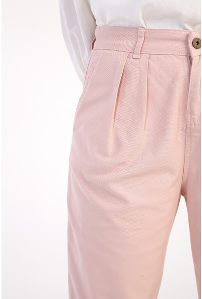 Yarece Pileli Slouchy Pantolon