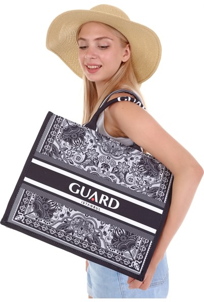 Guard Kadın Özel Tasarım Plaj Çantası - Alışveriş Çantası