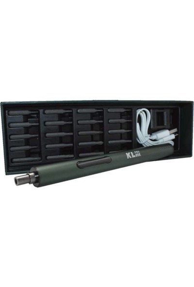 KLPRO Klo Pro Kalem Tipi Mini Şarjlı Vidalama Seti