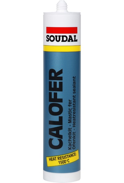 Soudal Calofer 1500 Derece Isıya Dayanıklı Mastik 300 ml Gri Soudal Calofer 1500 Derece Isıya Dayanıklı Mastik 300 ml Gri