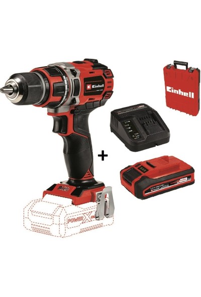 Einhell Te-Cd 18/50 Li-I Bl Darbeli Matkap + 3 Ah Plus Starter Kit + Çanta Einhell Te-Cd 18/50 Li-I Bl Darbeli Matkap + 3 Ah Plus Starter Kit + Çanta