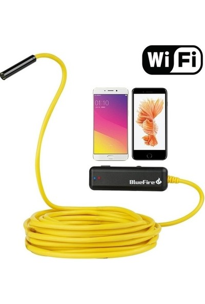 Goldtech Wifi Yılan Kamera 10 M Sarı Sert Tel 1200 Piksel 2 Mp Endoskop 07MM Goldtech Wifi Yılan Kamera 10 M Sarı Sert Tel 1200 Piksel 2 Mp Endoskop 07MM