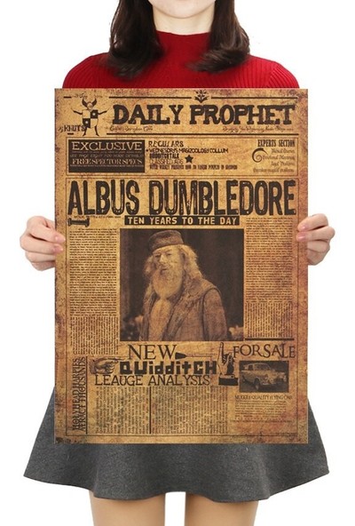 Caph Design Albus Dumbledore - Harry Potter Vintage Kraft Poster -35X50CM Caph Design Albus Dumbledore - Harry Potter Vintage Kraft Poster -35X50CM