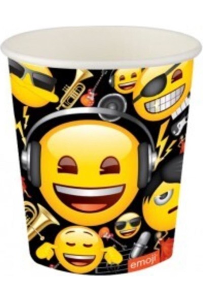 Ritoys Roll Up Karton Bardak Parti Genç Emoji 200cc 8li Ritoys Roll Up Karton Bardak Parti Genç Emoji 200cc 8li