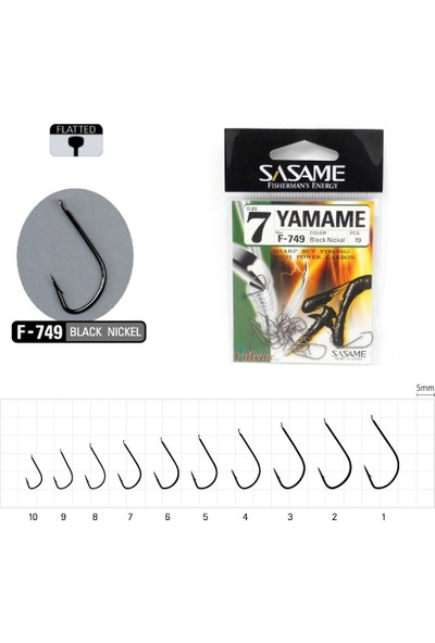 Sasame Yamame F-749 Serisi Olta Iğnesi No:2 Sasame Yamame F-749 Serisi Olta Iğnesi No:2
