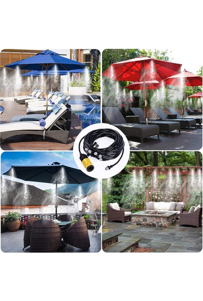 Mbois Veranda Sera Havuz Alanları Su Sisi Sistemi Dış Mekan Soğutma Kiti 10 Metre Mbois Veranda Sera Havuz Alanları Su Sisi Sistemi Dış Mekan Soğutma Kiti 10 Metre