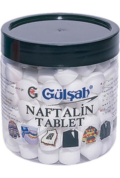 Gülşah Naftalin Tablet Silindir Kutu 300 gr Gülşah Naftalin Tablet Silindir Kutu 300 gr