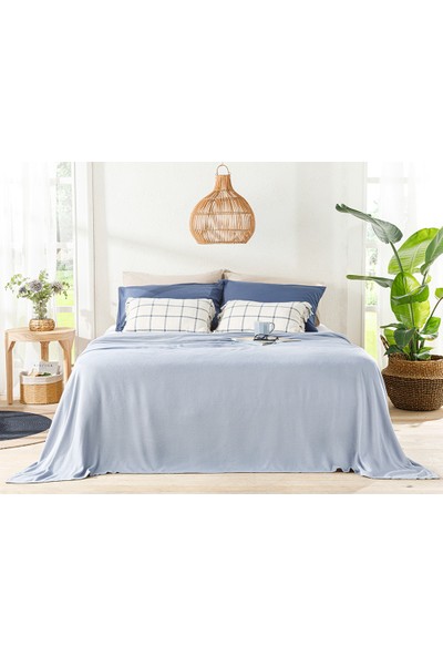 English Home Breeze Climate Tek Kişilik Pike 150X220 cm Mavi English Home Breeze Climate Tek Kişilik Pike 150X220 cm Mavi