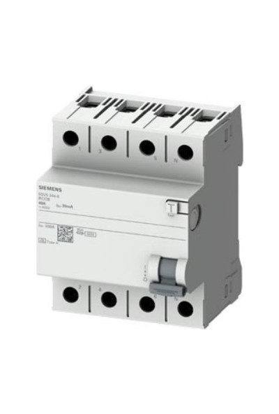 Siemens Siemens,a Tipi Kaçak Akım Koruma Rölesi 40A; 400V;30MA,5SV5344-6 Siemens Siemens,a Tipi Kaçak Akım Koruma Rölesi 40A; 400V;30MA,5SV5344-6