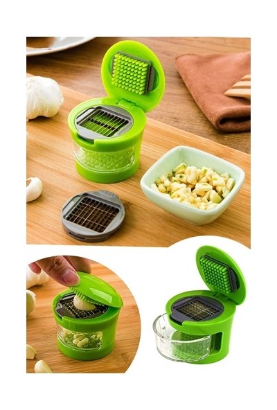 İndirim Kap Azneli Çelik Bıçaklı Sarımsak Ezici ve Doğrayıcı 2 Fonksiyonlu İndirim Kap Azneli Çelik Bıçaklı Sarımsak Ezici ve Doğrayıcı 2 Fonksiyonlu
