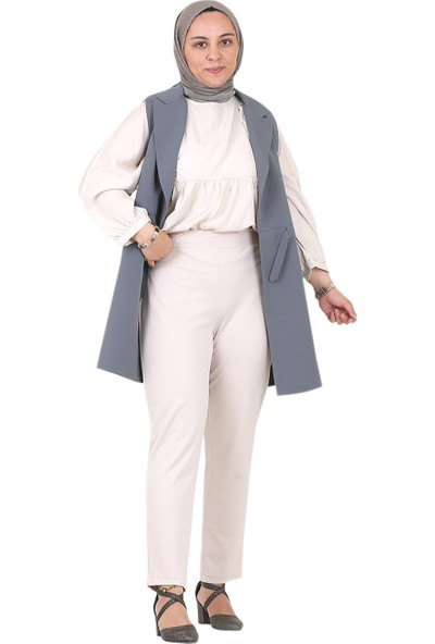 Liada Boru Paça Kumaş Pantolon