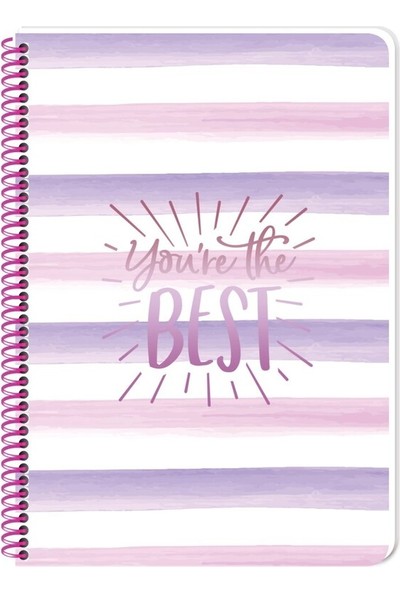 Keskin Color Shine You're The Spiralli Plastik Kapak 80 Yaprak A4 Çizgili Defter Keskin Color Shine You're The Spiralli Plastik Kapak 80 Yaprak A4 Çizgili Defter