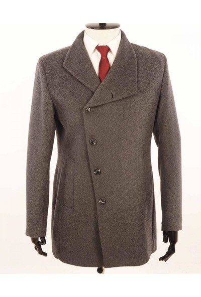 Jan Carlucci Kaşe Kruvaze Diz Üstü Kaban Jan Carlucci Kaşe Kruvaze Diz Üstü Kaban