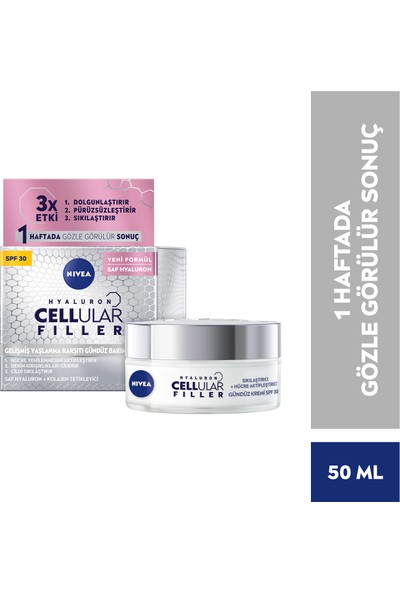 Nivea Celluar Filler + Sıkılaştırıcı Yaşlanma Karşıtı Gündüz Kremi 50 ml Nivea Celluar Filler + Sıkılaştırıcı Yaşlanma Karşıtı Gündüz Kremi 50 ml