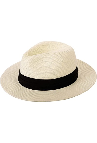 Asksa Moda Erkek Kadın Panama Geniş Ağızlı Fedora Güneş Hasır Şapka (Yurt Dışından) Asksa Moda Erkek Kadın Panama Geniş Ağızlı Fedora Güneş Hasır Şapka (Yurt Dışından)
