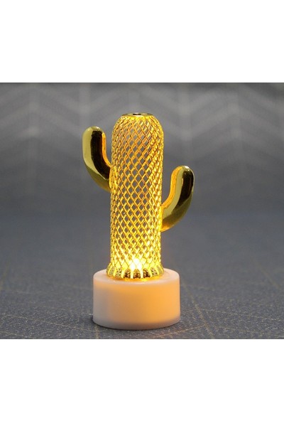 Kastore Dekoratif Kaktüs Model Pilli LED Lamba Kastore Dekoratif Kaktüs Model Pilli LED Lamba