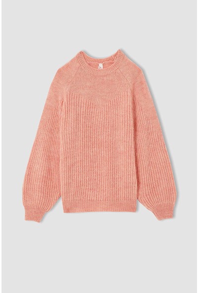 DeFacto Kız Çocuk Regular Fit Triko Kazak R1952A621AU