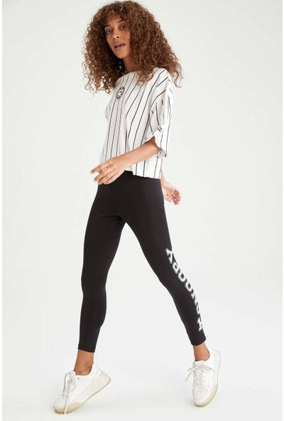 DeFacto Defacto Fit Slim Fit Snoopy Lisanslı Toparlayıcı Tayt V3458AZ21AU