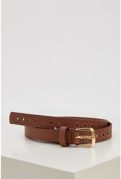 DeFacto Suni Deri Desenli Elbise Kemeri M1552AZNS DeFacto Suni Deri Desenli Elbise Kemeri M1552AZNS