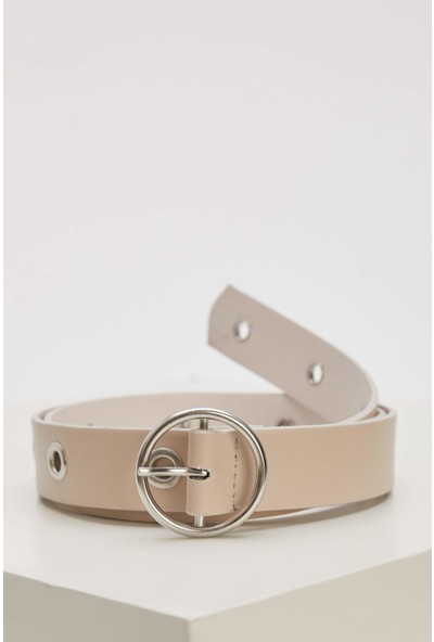 DeFacto Kadın Suni Deri Yuvarlak Tokalı Kemer V6938AZNS