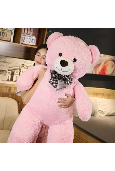 Ritoys Papyonlu Sevimli Peluş Ayı 130 cm Pembe Ayıcık- Ritoys Papyonlu Sevimli Peluş Ayı 130 cm Pembe Ayıcık-