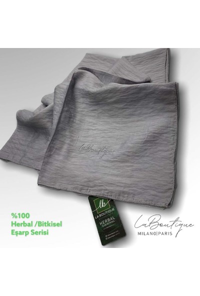La Boutique Herbal Bitkisel Eşarp Sis Gri La Boutique Herbal Bitkisel Eşarp Sis Gri