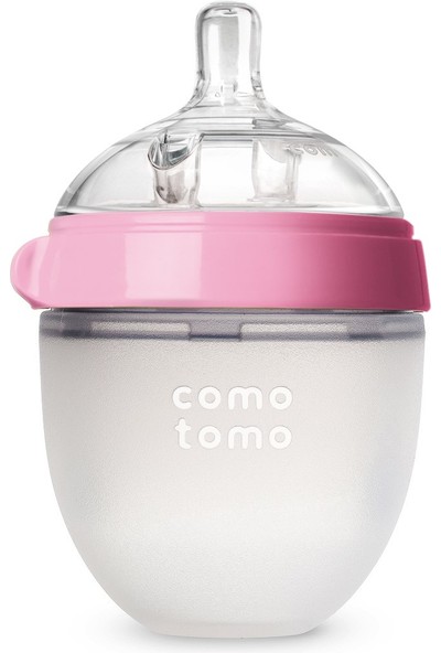 Comotomo Antikolik Silikon Biberon 150 ml Pembe - Yavaş Akışlı (0-3 Ay) Yenidoğan Comotomo Antikolik Silikon Biberon 150 ml Pembe - Yavaş Akışlı (0-3 Ay) Yenidoğan