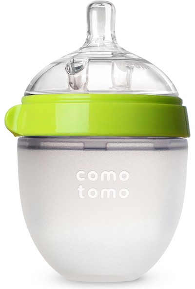 Comotomo Antikolik Silikon Biberon 150 ml Yeşil - Yavaş Akışlı (0-3 Ay) Yenidoğan Comotomo Antikolik Silikon Biberon 150 ml Yeşil - Yavaş Akışlı (0-3 Ay) Yenidoğan