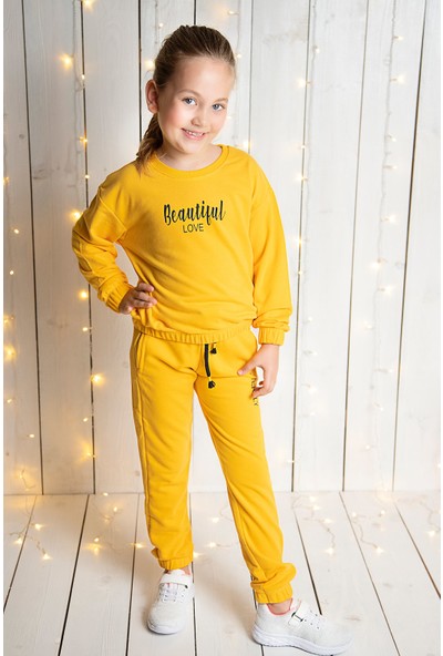 Minik Dolap Crop Kesim Pamuklu Eşofman Takım Minik Dolap Crop Kesim Pamuklu Eşofman Takım