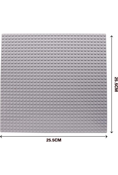 Lovyco LEGO Açık Gri Taban Plakası 25.5X25.5 cm