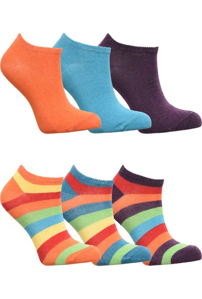 Jose Juan Jose Juan Josejuan 6 Çift Kadın Patik Çorap Koton DESEN18 JSGSOCK6LI00292