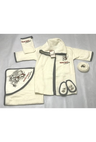 Bebekevi 5'li Lüks Erkek Bornoz Seti