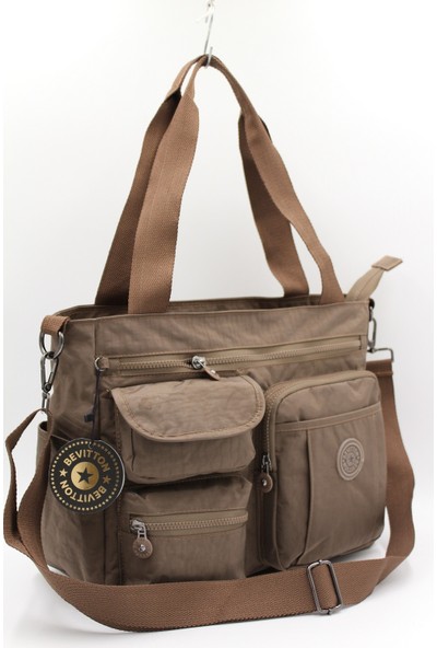 Bevitton Çok Bölmeli Su Geçirmez Kumaş Kol ve Omuz Çantası / 7300