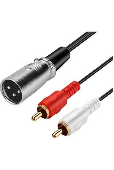 YKA Xlr Erkek -2 Rca Erkek Kablo 3 Metre