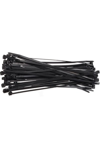 Zenith Kablo Bağı & Plastik Kelepçe & Cırt Kelepçe 4,8X250 mm Siyah 100 Adet Zenith Kablo Bağı & Plastik Kelepçe & Cırt Kelepçe 4,8X250 mm Siyah 100 Adet