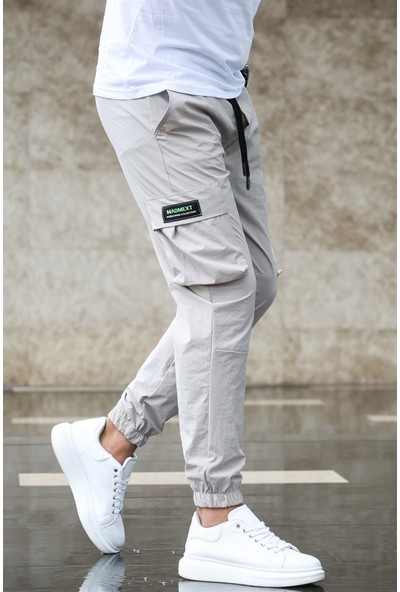 Madmext Erkek Jogger Bej Pantolon 5414
