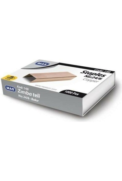 Mas 24/6 Zımba Teli Bakır 10'lu Paket