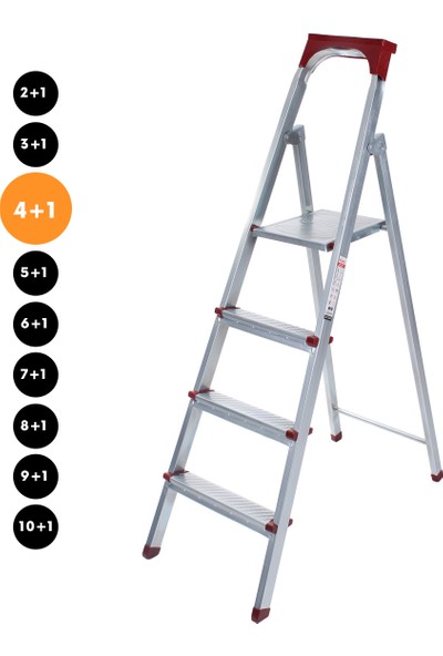 Kanat Elips Galvanizli Profil Merdiven 4+1 Basamak Kanat Elips Galvanizli Profil Merdiven 4+1 Basamak