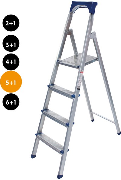 Rita Galvanizli Katlanabilir Profil Merdiven 5+1 Basamak Rita Galvanizli Katlanabilir Profil Merdiven 5+1 Basamak
