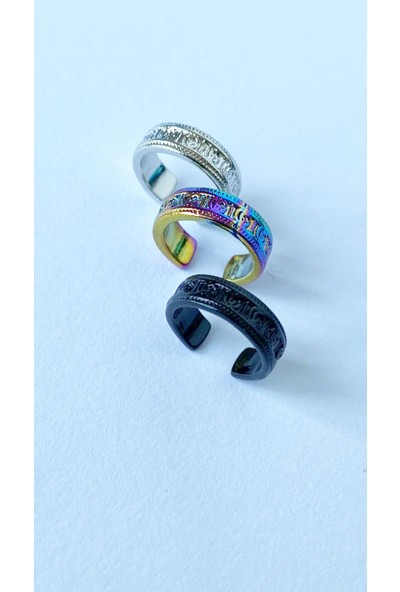 Axexuar 3'lü Çelik Halka Kıkırdak Küpesi Deliksiz Kulaklara Unisex Siyah Gümüş Gökkuşağı Axexuar 3'lü Çelik Halka Kıkırdak Küpesi Deliksiz Kulaklara Unisex Siyah Gümüş Gökkuşağı