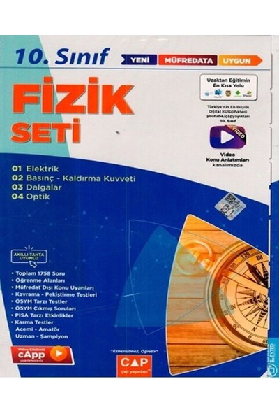 Çap Yayınları 10. Sınıf Anadolu Fizik SET